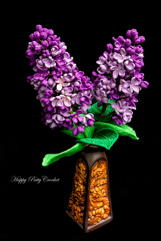 Crochet Lilac Pattern by Happy Patty Crochet