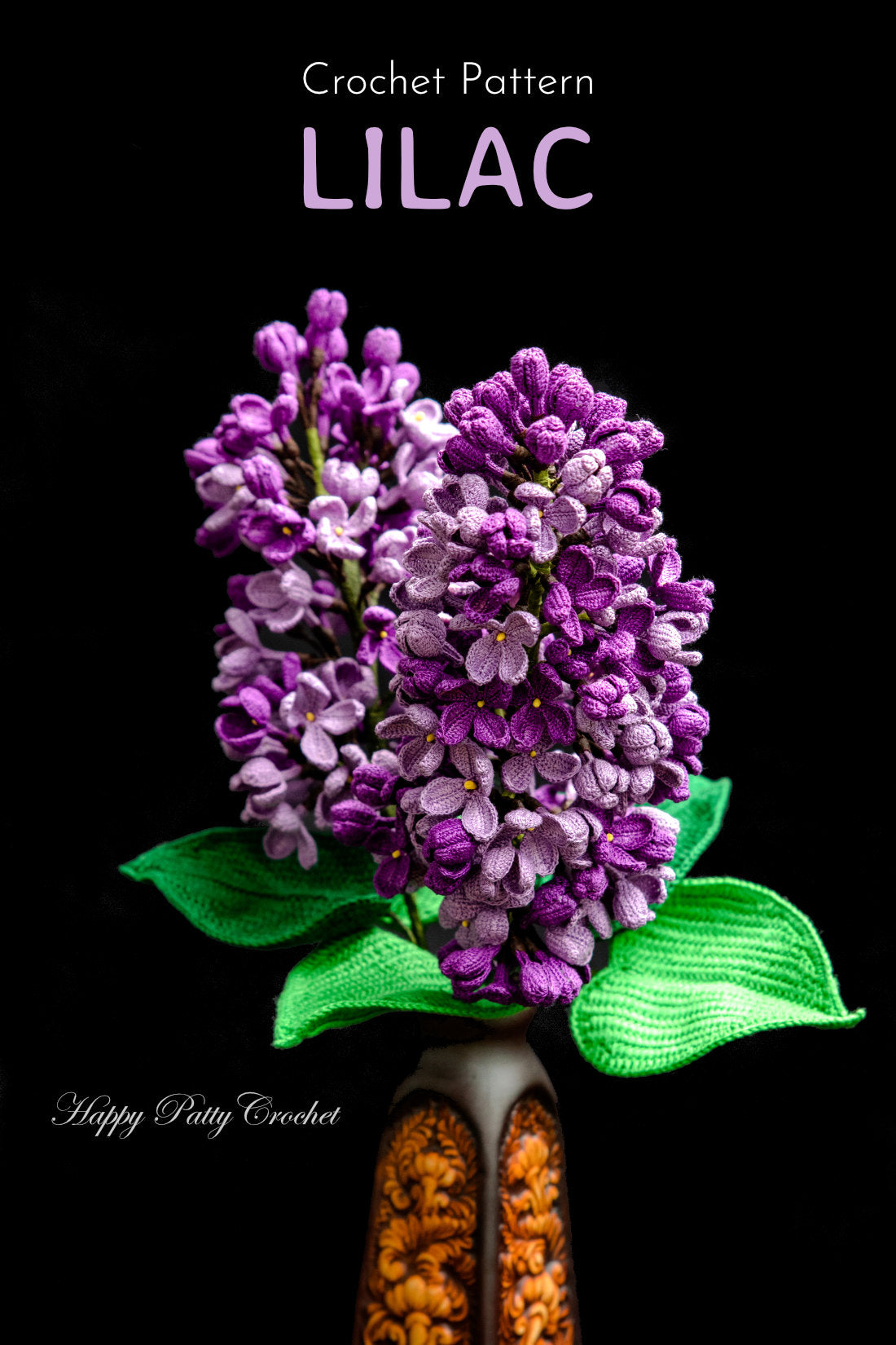 Crochet Lilac Pattern by Happy Patty Crochet