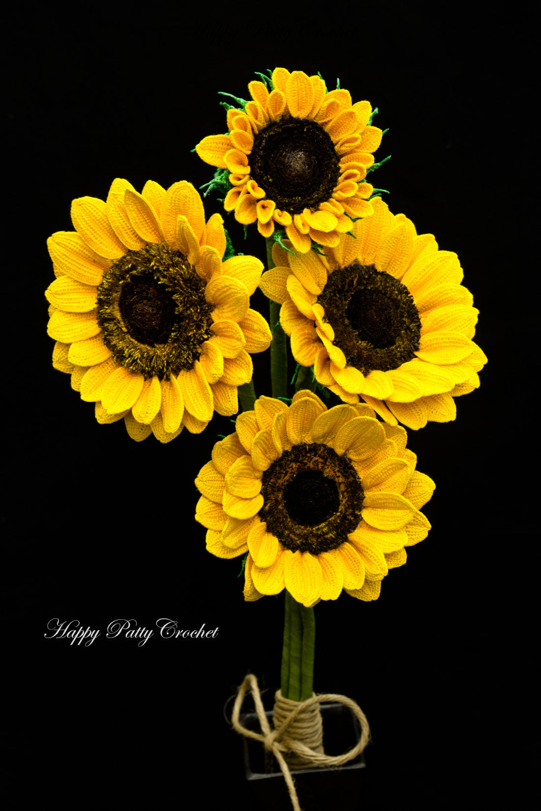 Realistic, Unique, Crochet Flower Patterns by Happy Patty Crochet