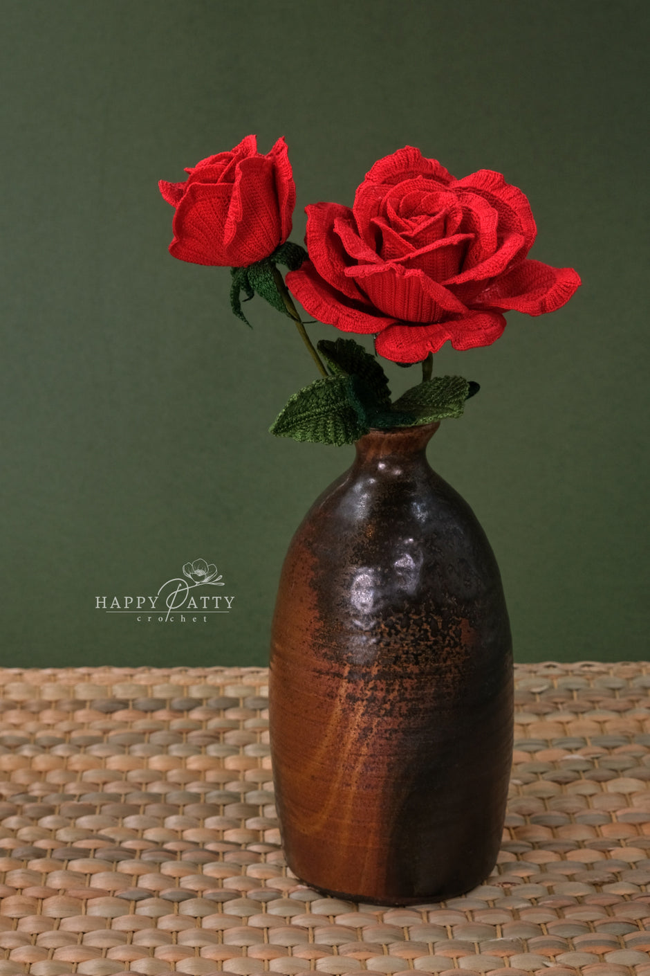 Realistic, Unique, Crochet Flower Patterns by Happy Patty Crochet