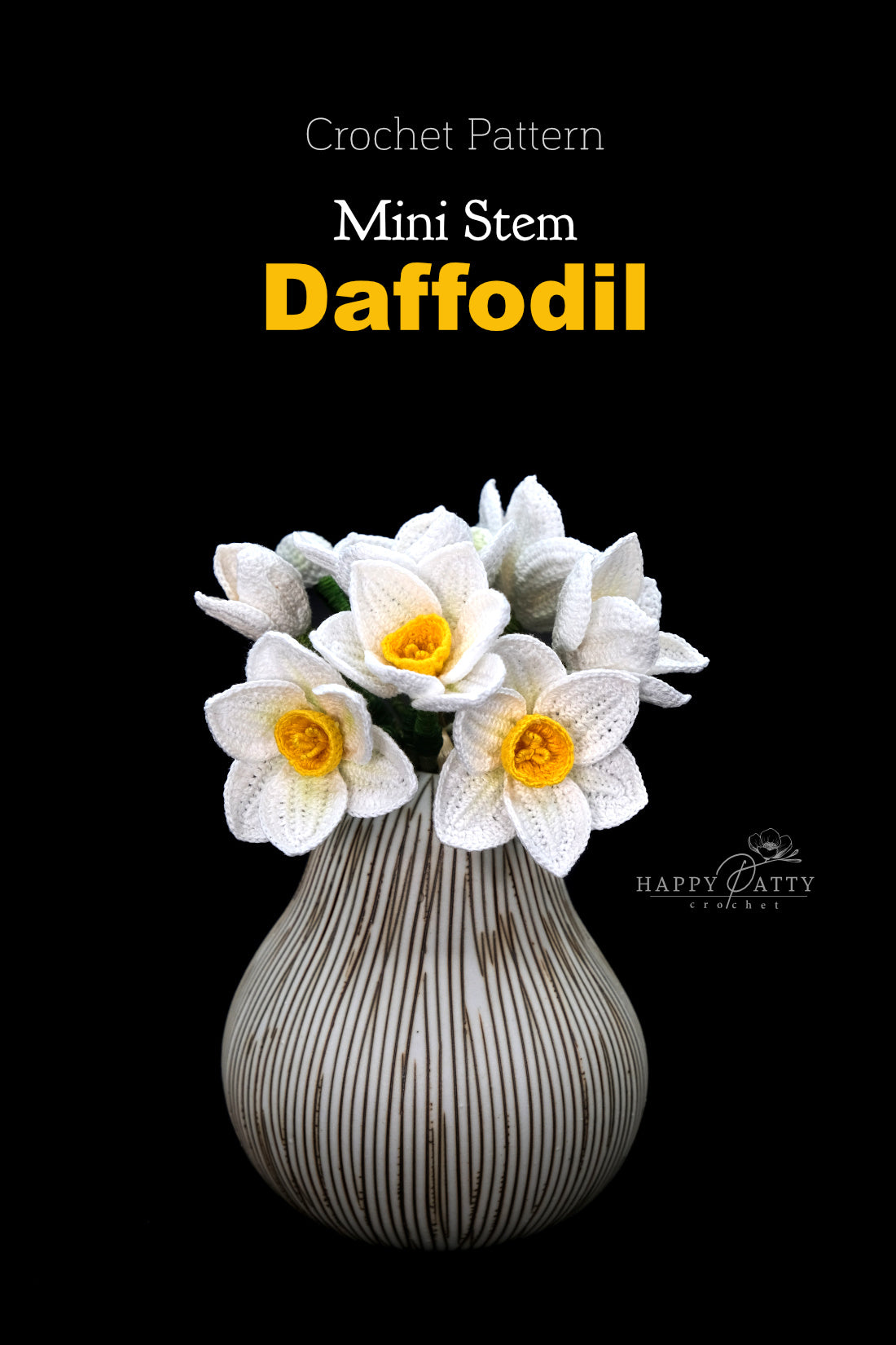 Realistic, Unique, Crochet Flower Patterns by Happy Patty Crochet