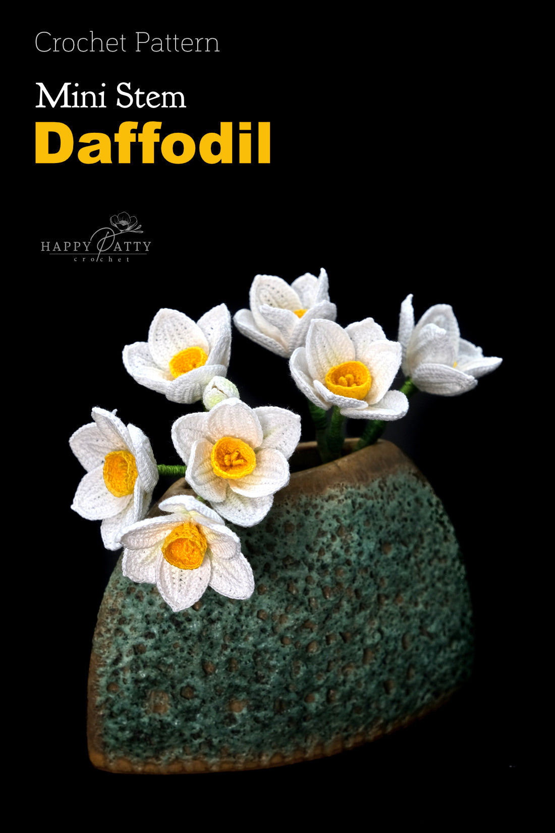 Realistic, Unique, Crochet Flower Patterns by Happy Patty Crochet