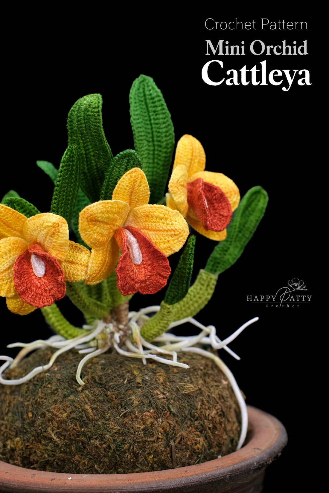 Realistic, Unique, Crochet Flower Patterns by Happy Patty Crochet