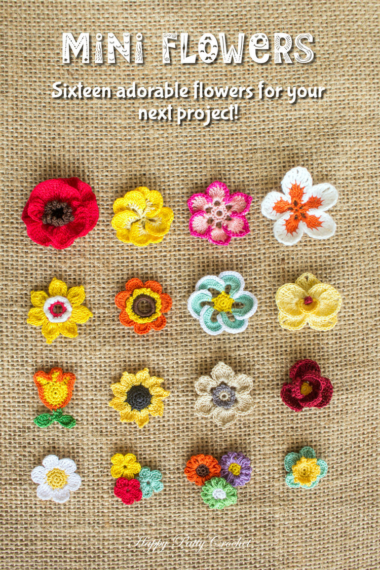 Flower Appliques – Happy Patty Crochet